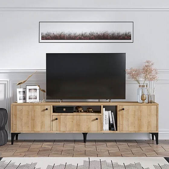 מזנון טלויזיה דגם מנהטן מבית GEVA DESIGN